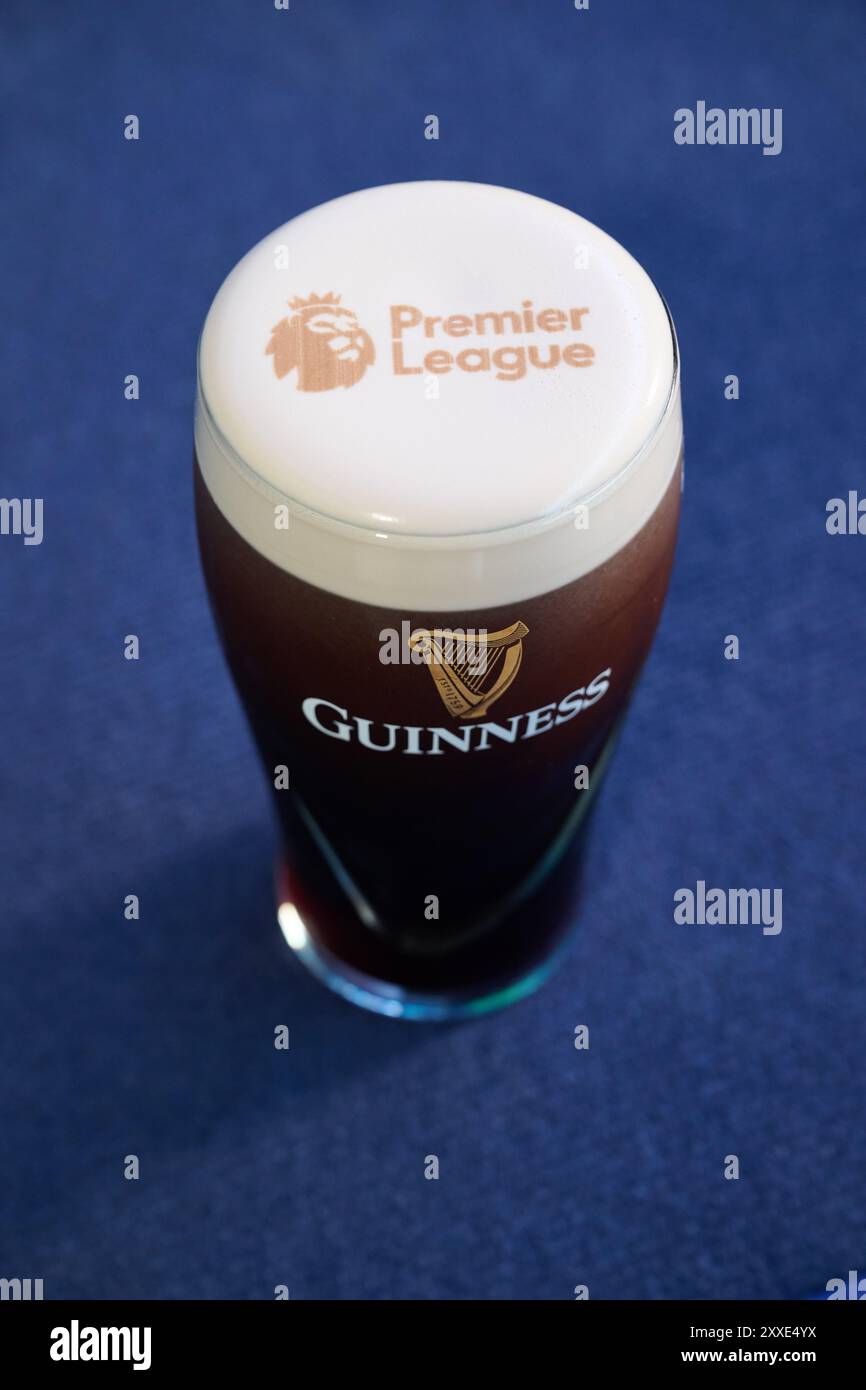Guinness , Official Beer of Premier League Stock Photo - Alamy