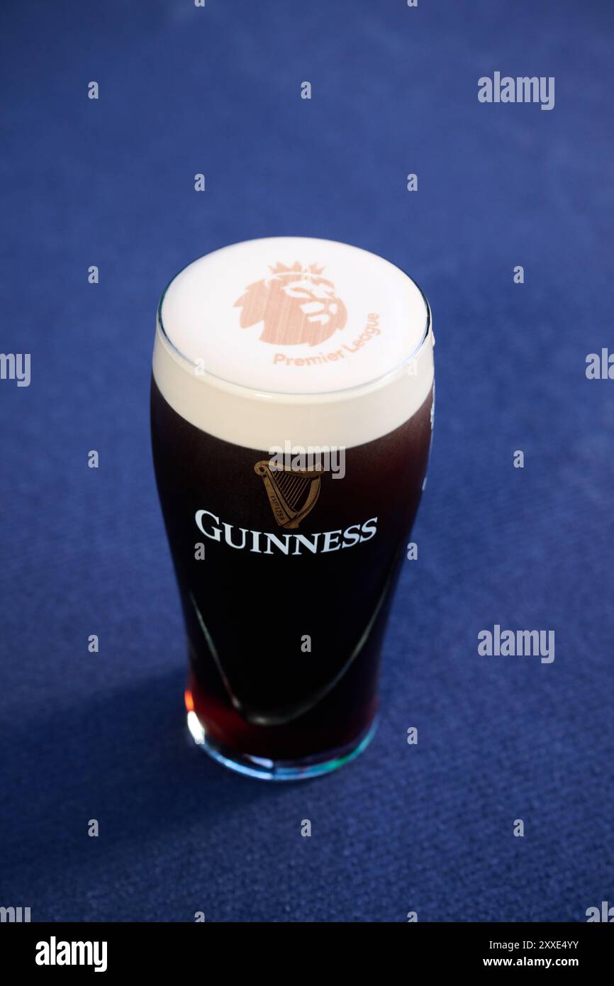 Guinness , Official Beer of Premier League Stock Photo - Alamy