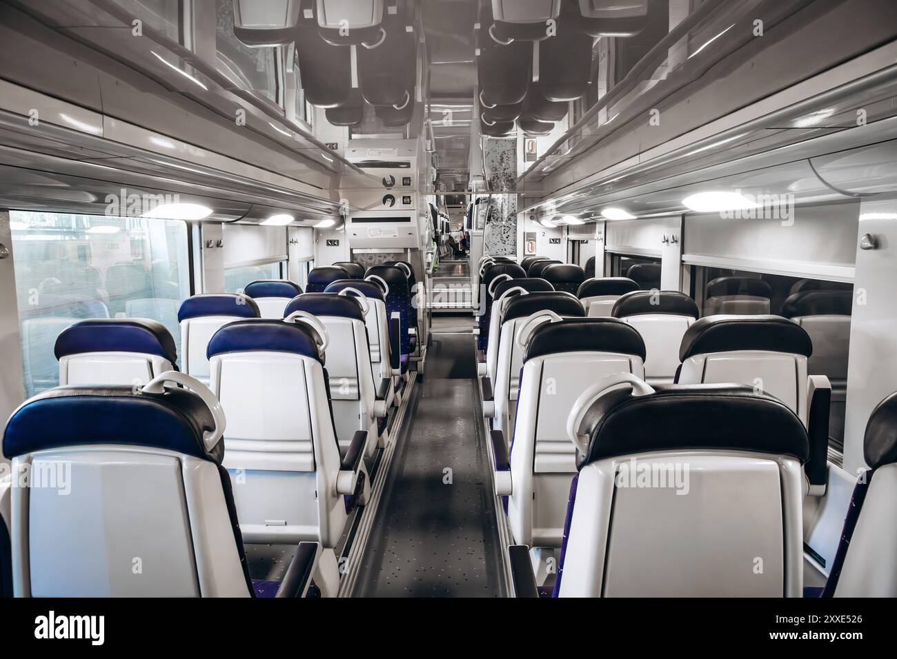Inside a TER train in the south of France Stock Photo - Alamy