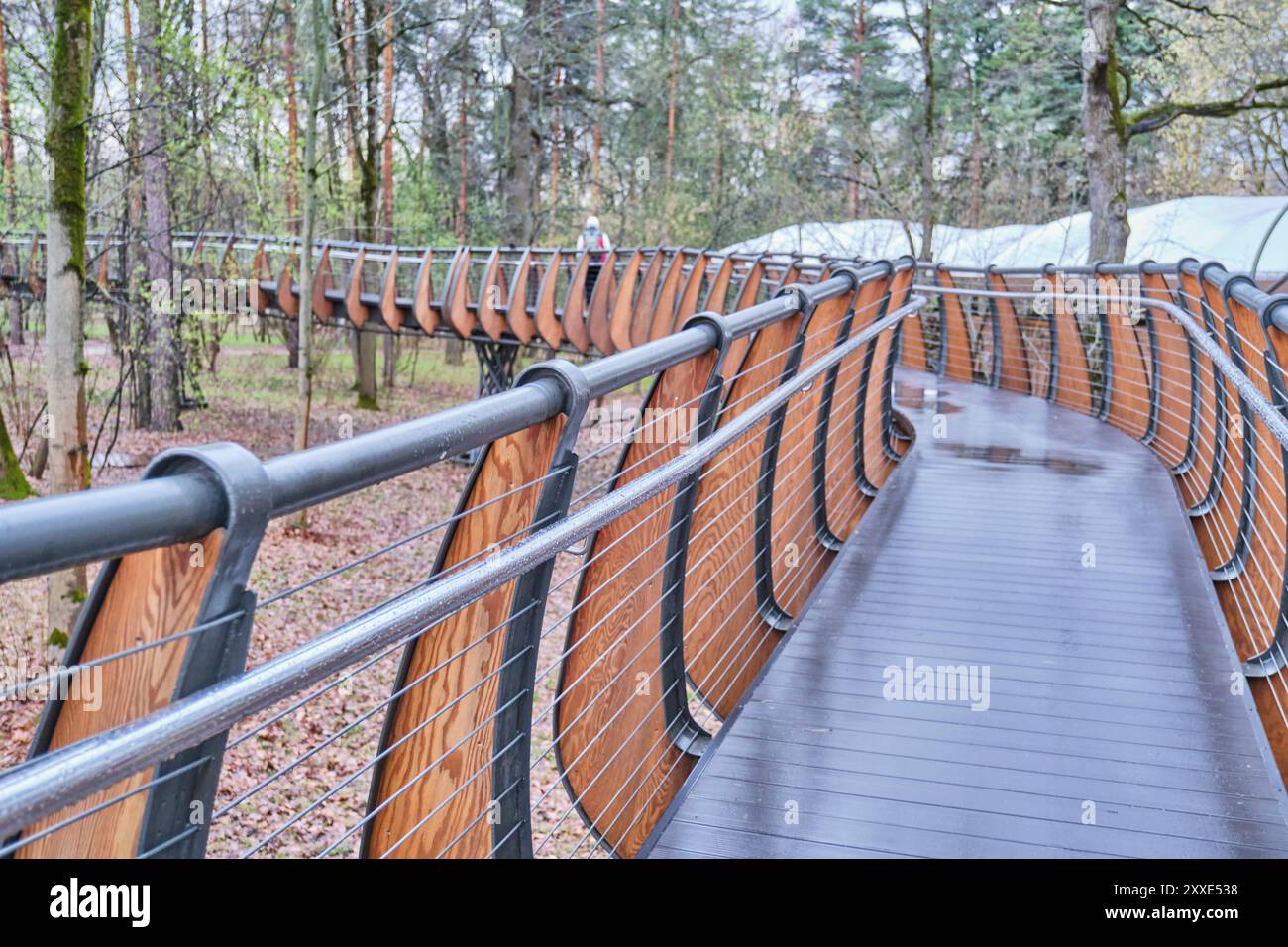 Landscape attraction Ecotrail. Walking route through preserved area of ...