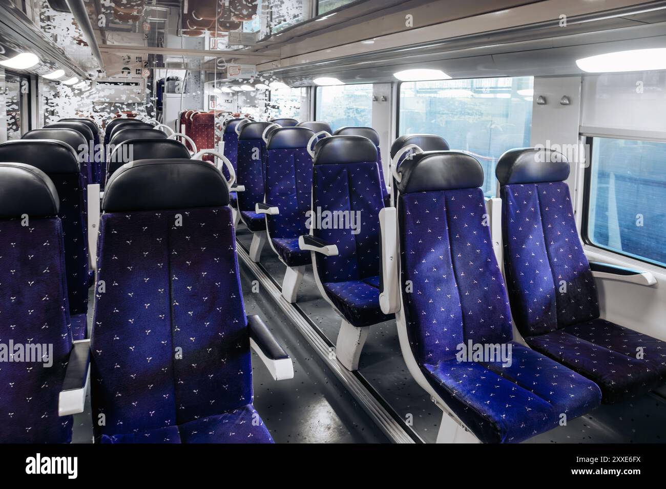 Inside a TER train in the south of France Stock Photo - Alamy