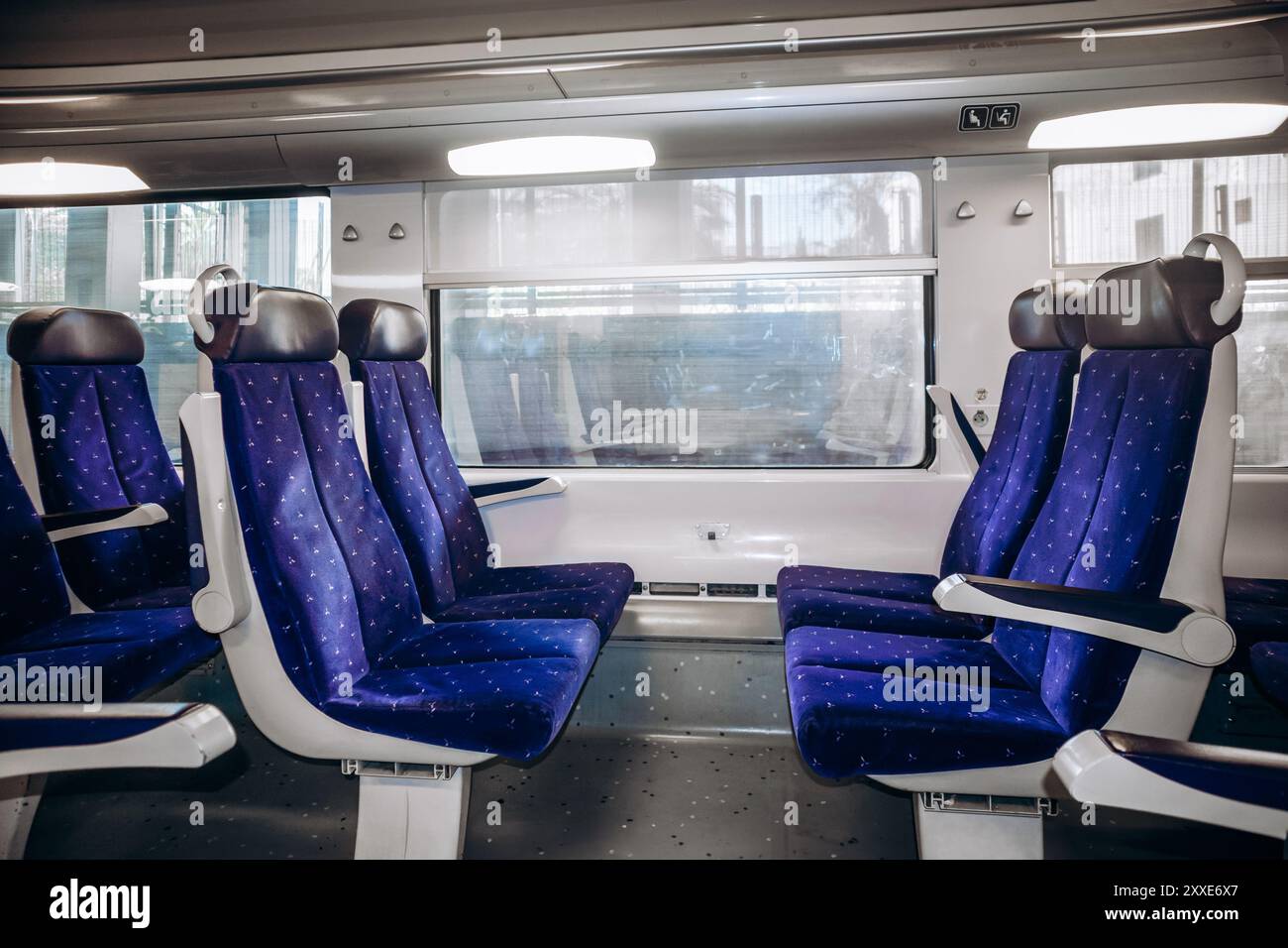 Inside a TER train in the south of France Stock Photo - Alamy