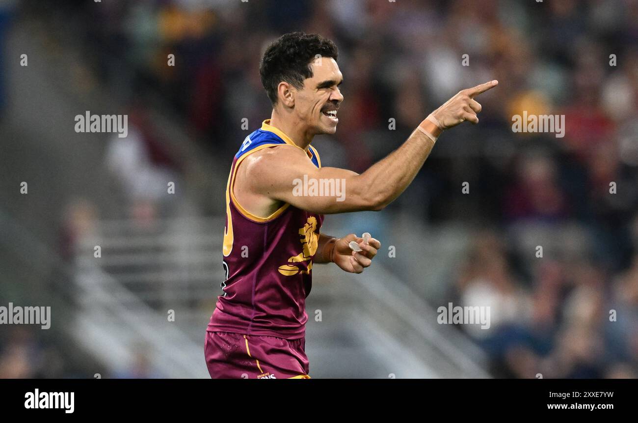 Brisbane, Australia. 24th Aug, 2024. Charlie Cameron of the Lions ...