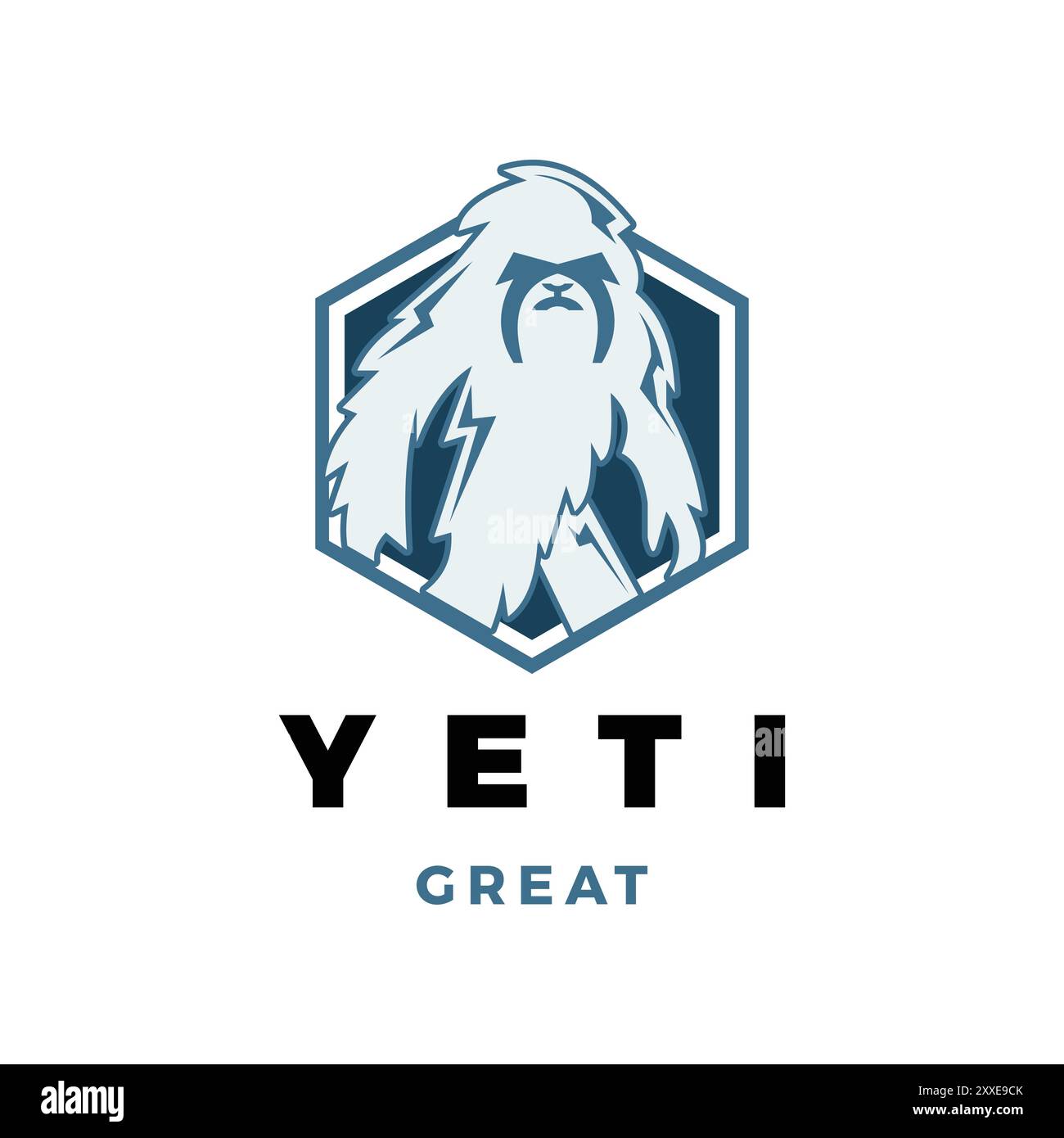 Yeti Icon Logo Design Template Stock Vector Image & Art - Alamy