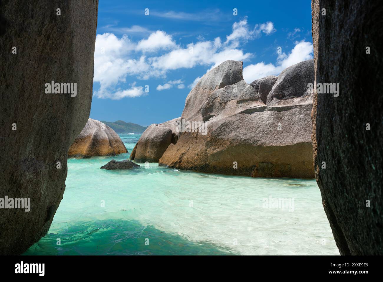 Fascinating rock formations at Anse Source d'Argent beach in the ...