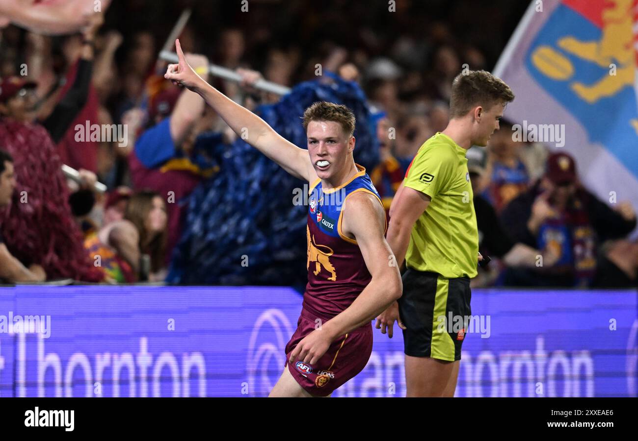 Brisbane, Australia. 24th Aug, 2024. Logan Morris of the Lions ...