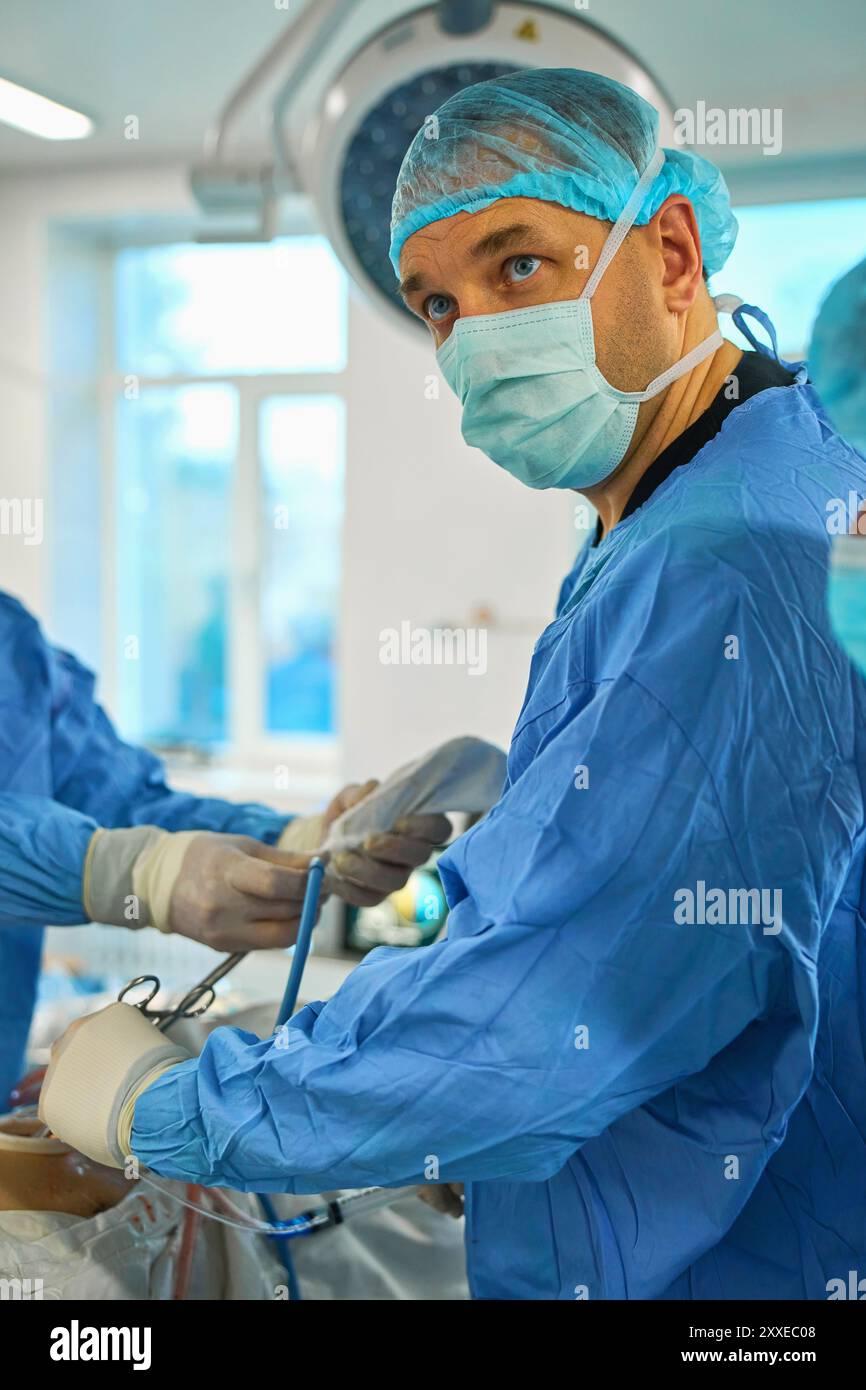 The surgeon operates on the patient under anesthesia Stock Photo - Alamy