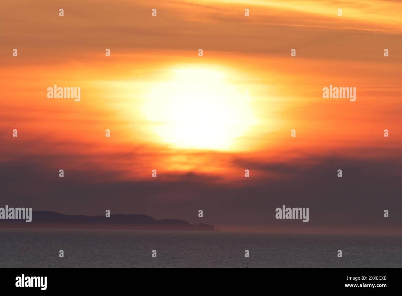 Sunset, Long Point Lighthouse, Crow Head, Newfoundland, Canada Stock ...