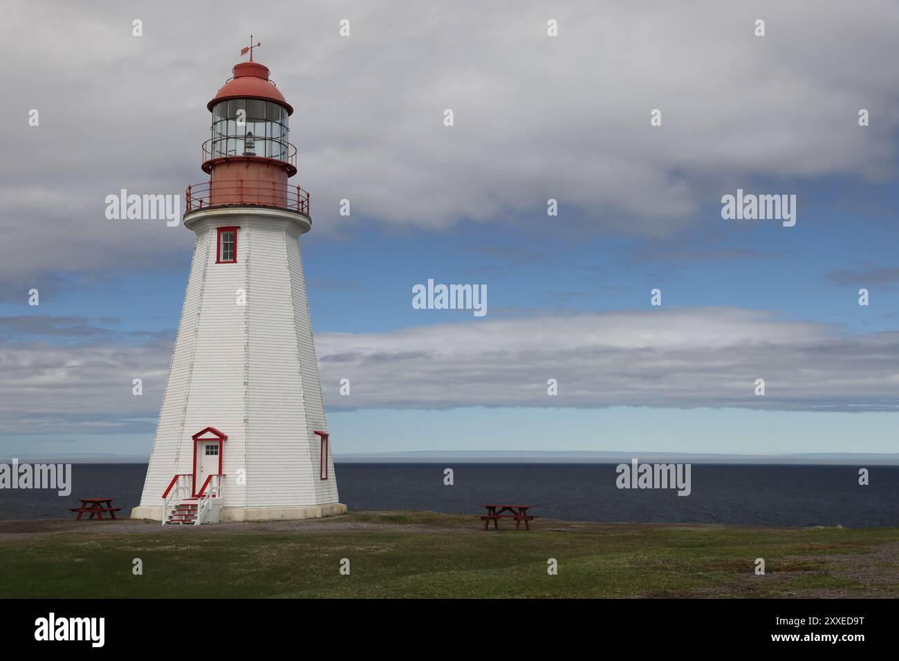 Point Riche Lighthouse Newfoundland Kanada Stock Photo - Alamy