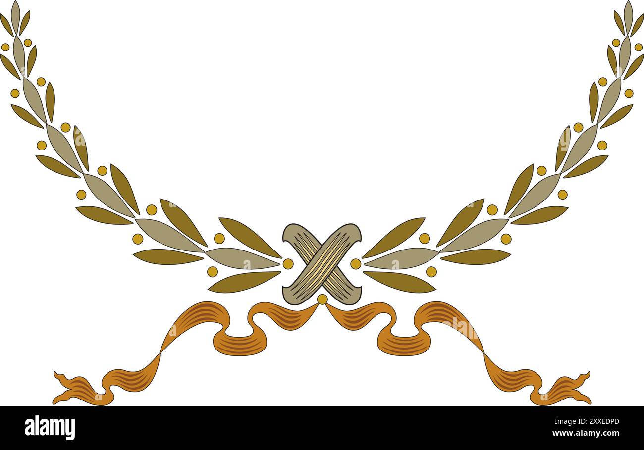 Laurel wreath brand logo hi-res stock photography and images - Alamy