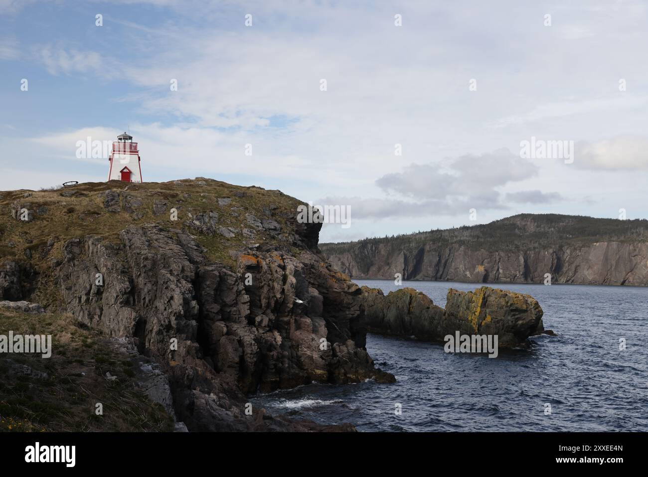Fort Point Lighthouse, Fort Point Military Site, Trinity, Newfoundland ...