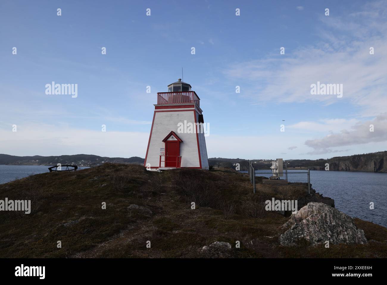 Fort Point Lighthouse, Fort Point Military Site, Trinity, Newfoundland ...