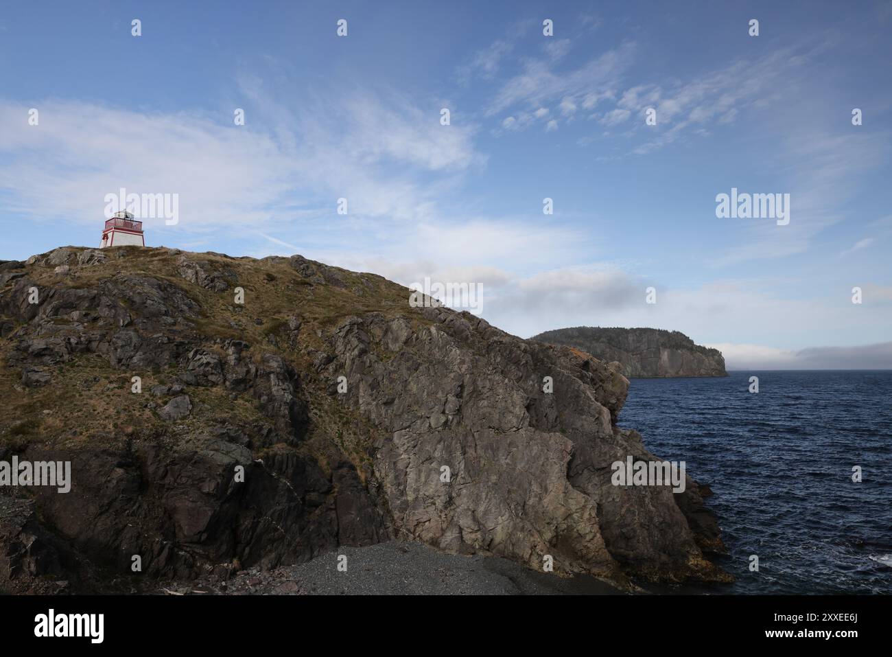 Fort Point Lighthouse, Fort Point Military Site, Trinity, Newfoundland ...