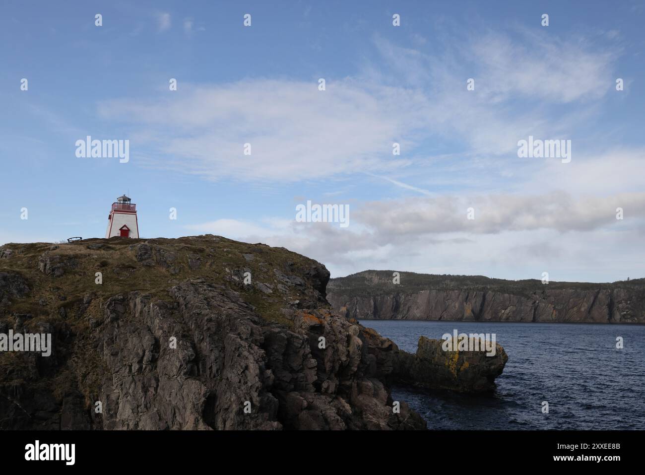 Fort Point Lighthouse, Fort Point Military Site, Trinity, Newfoundland ...