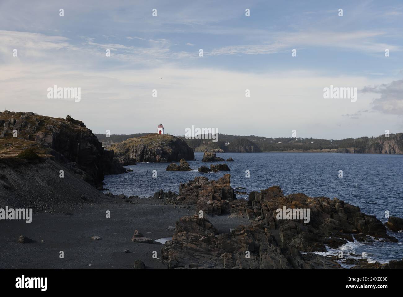 Fort Point Lighthouse, Fort Point Military Site, Trinity, Newfoundland ...