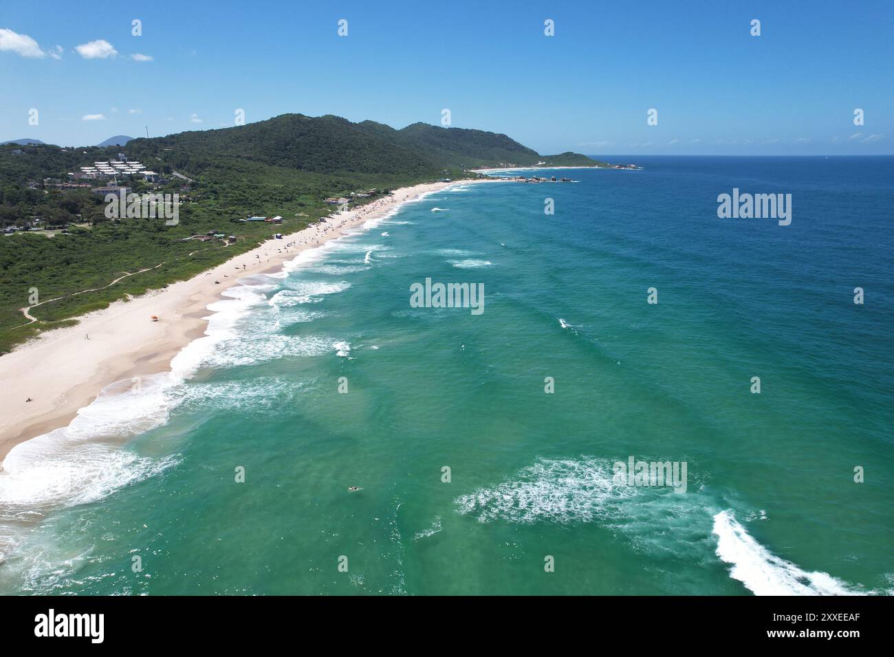 A view of Praia Mole, Mole beach, beachsin Florianopolis, Brazil Stock ...