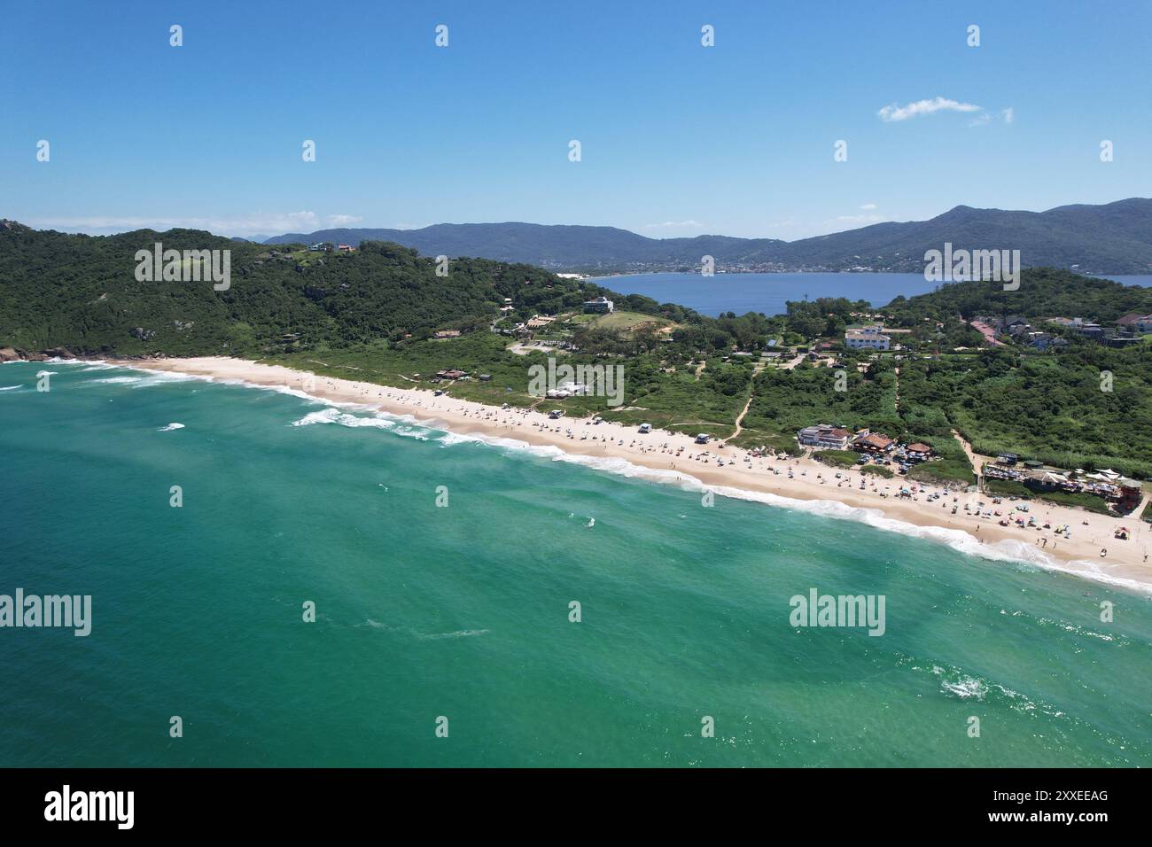 A view of Praia Mole, Mole beach, beachsin Florianopolis, Brazil Stock ...
