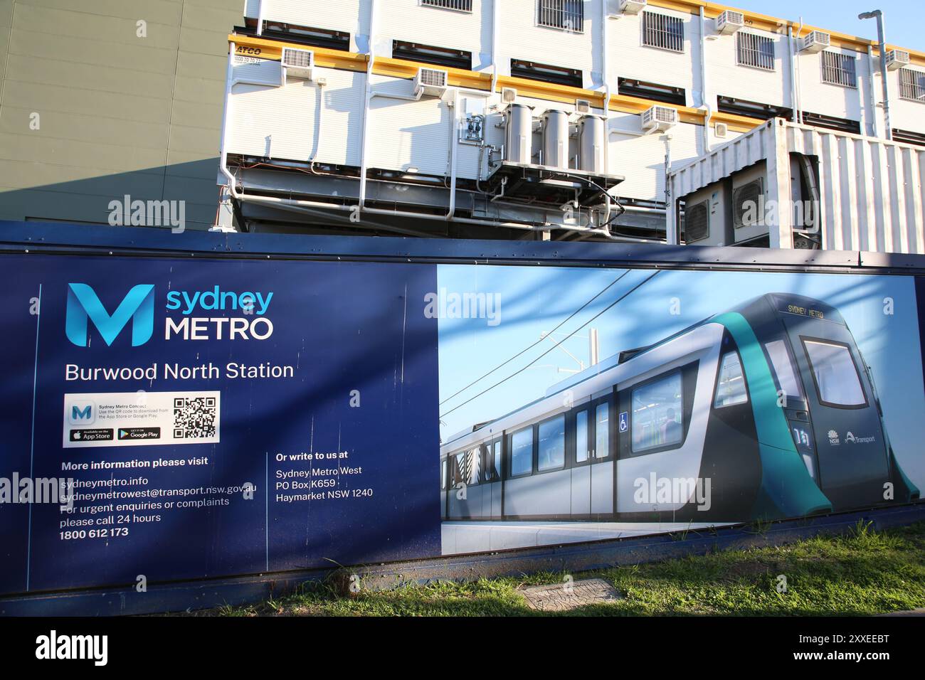 Burwood North Metro Station under construction Stock Photo - Alamy