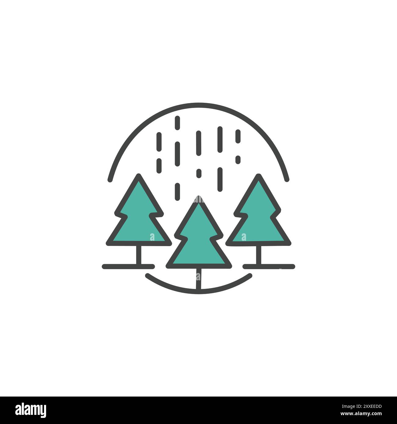 Rain spruce Stock Vector Images - Alamy