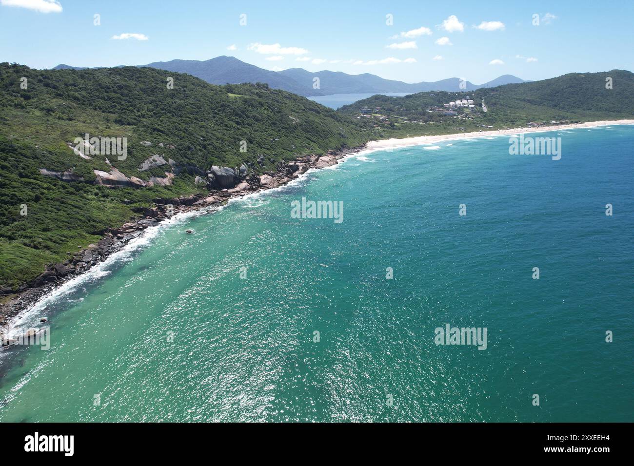 A view of Praia Mole, Mole beach, beachsin Florianopolis, Brazil Stock ...