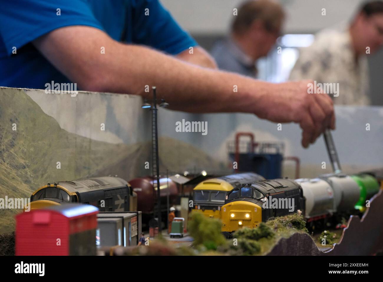 Hawick, UK. 24th Aug, 2024. Exhibition of Model Rail displays at the ...