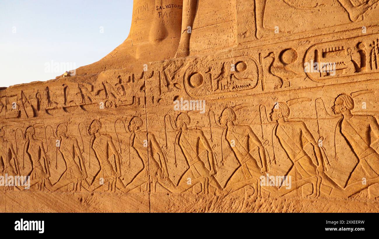 Ancient egyptian temple of Abu Simbel (temples of Ramsess II and ...