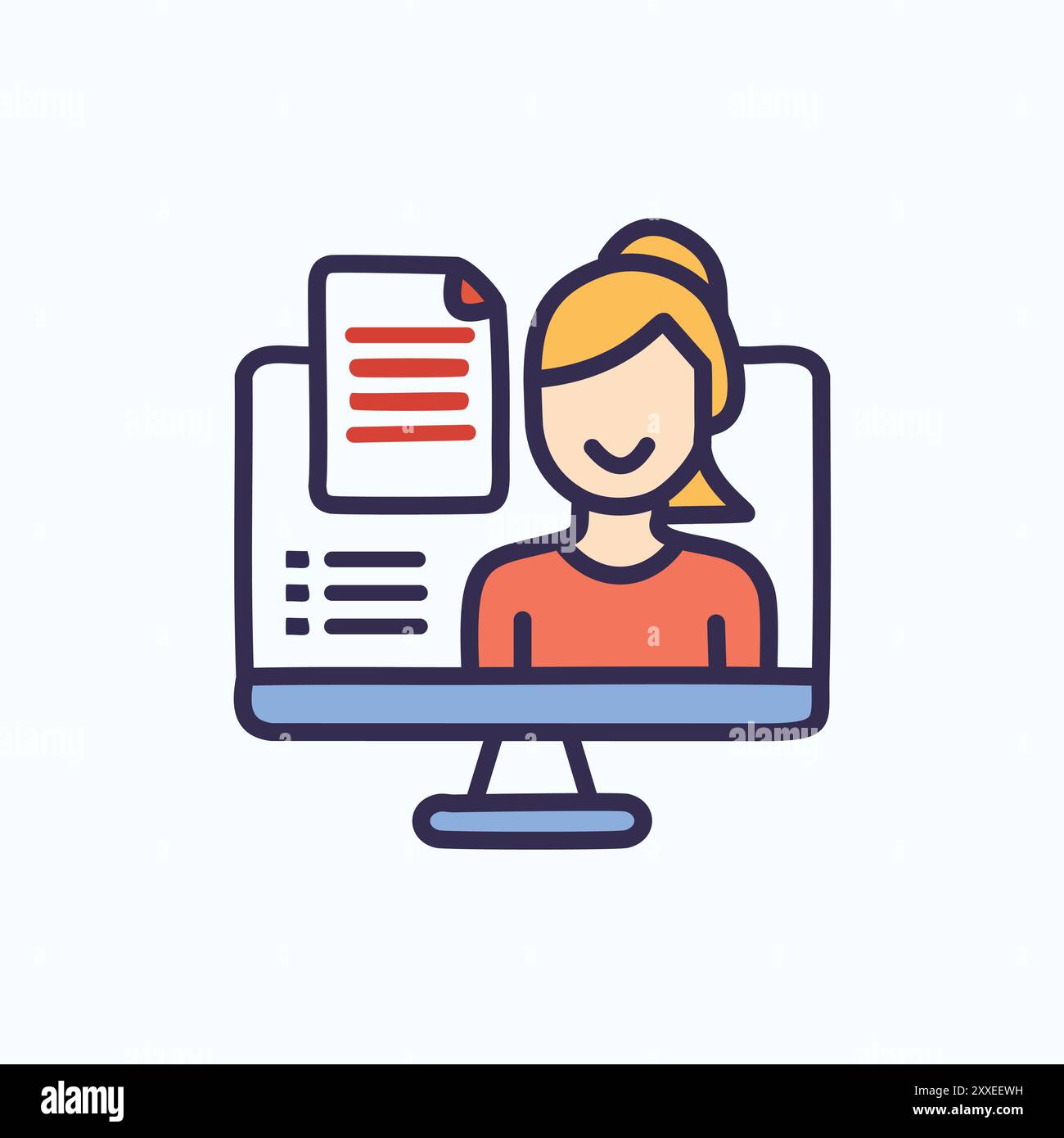 Online activity engagement Stock Vector Images - Alamy