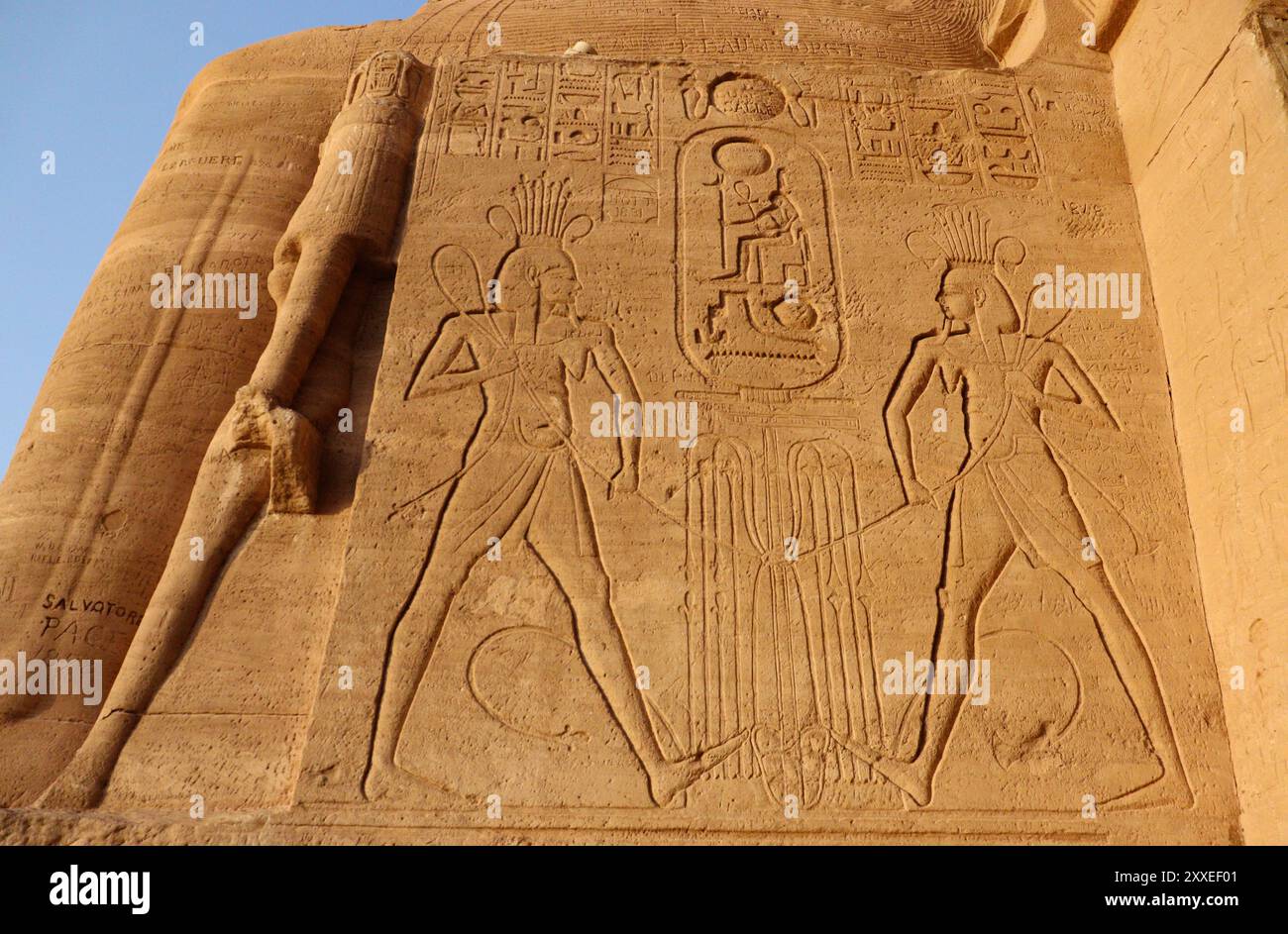 Ancient egyptian temple of Abu Simbel (temples of Ramsess II and ...