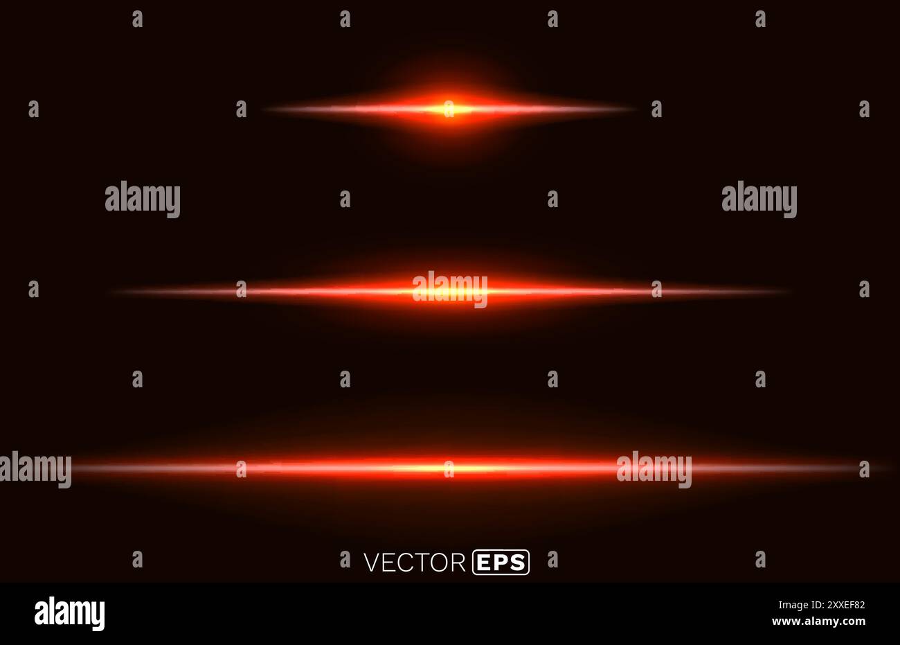 Laser light beam on black background. Vector Stock Vector Image & Art ...