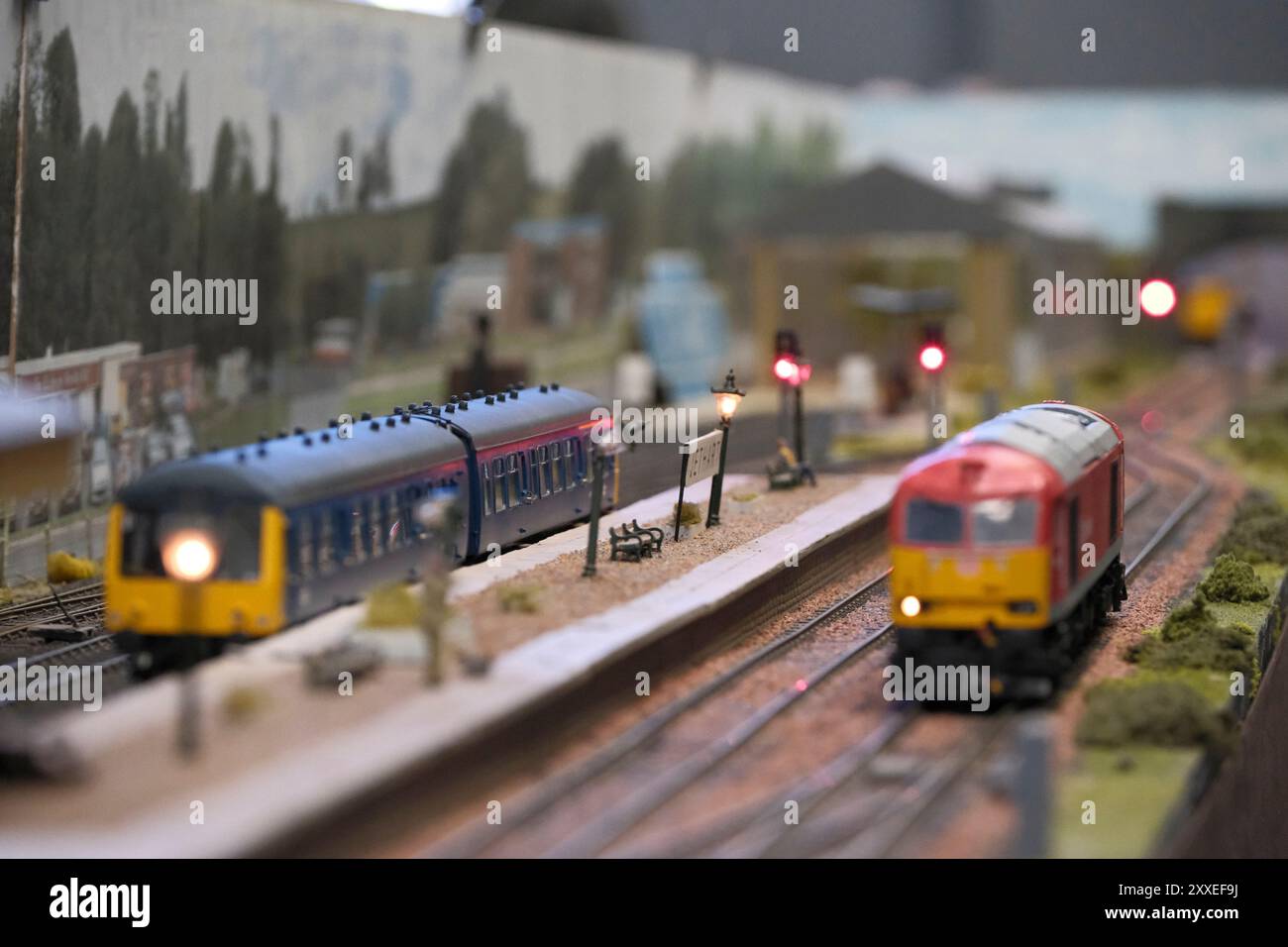 Hawick, UK. 24th Aug, 2024. Exhibition of Model Rail displays at the ...
