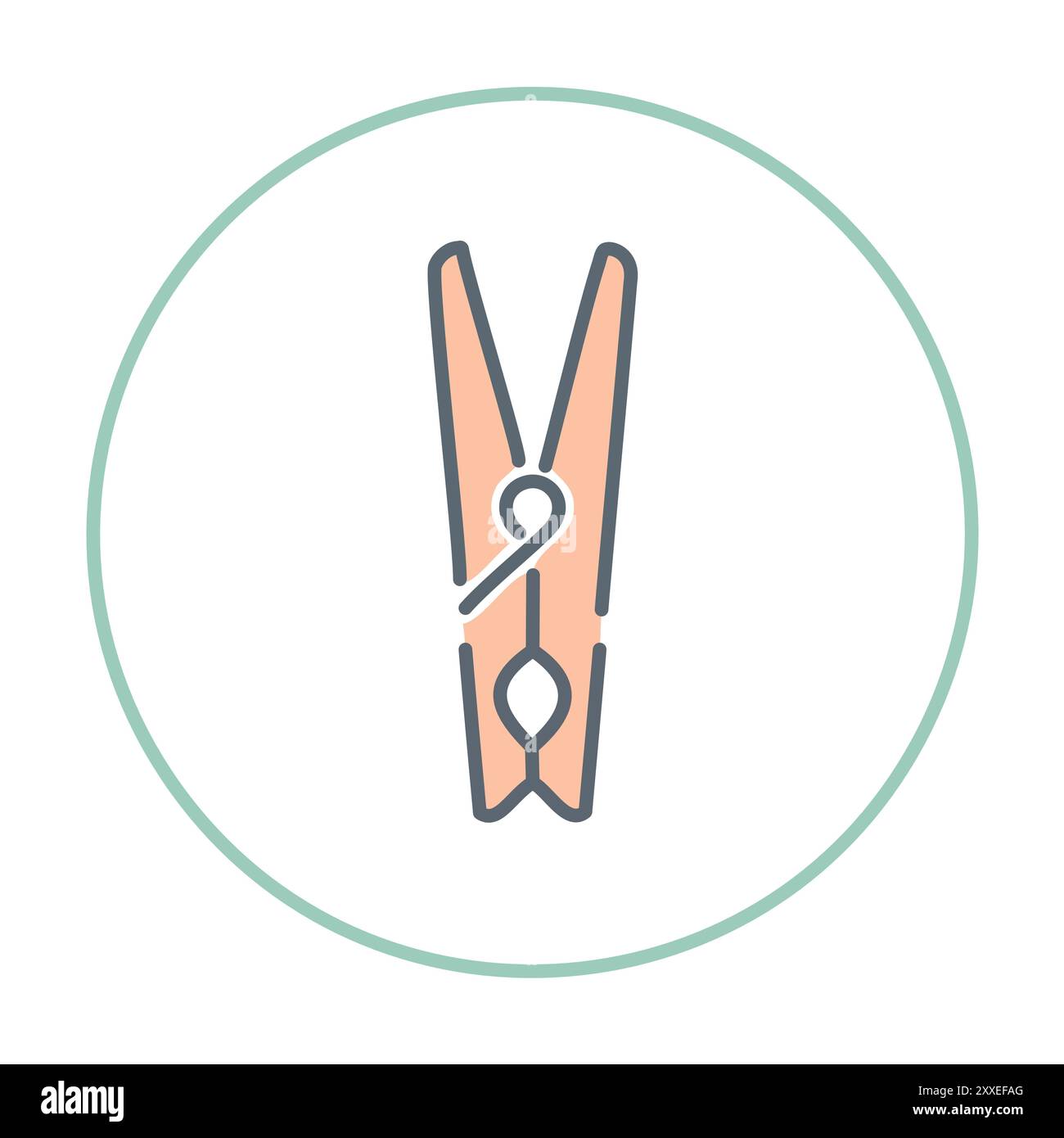 Clothes peg clipart Stock Vector Images - Alamy