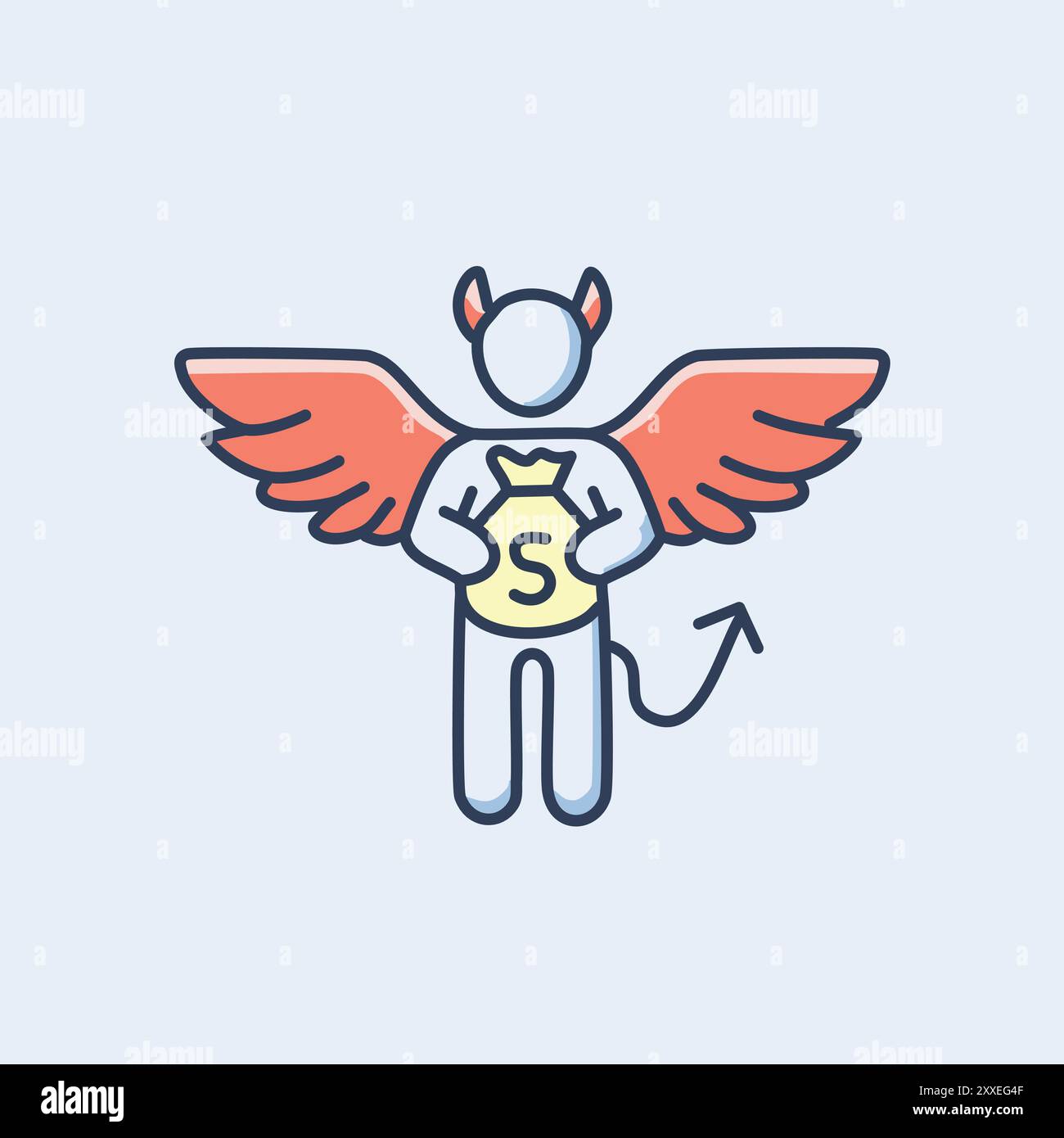 Money bag cartoon hi-res stock photography and images - Alamy