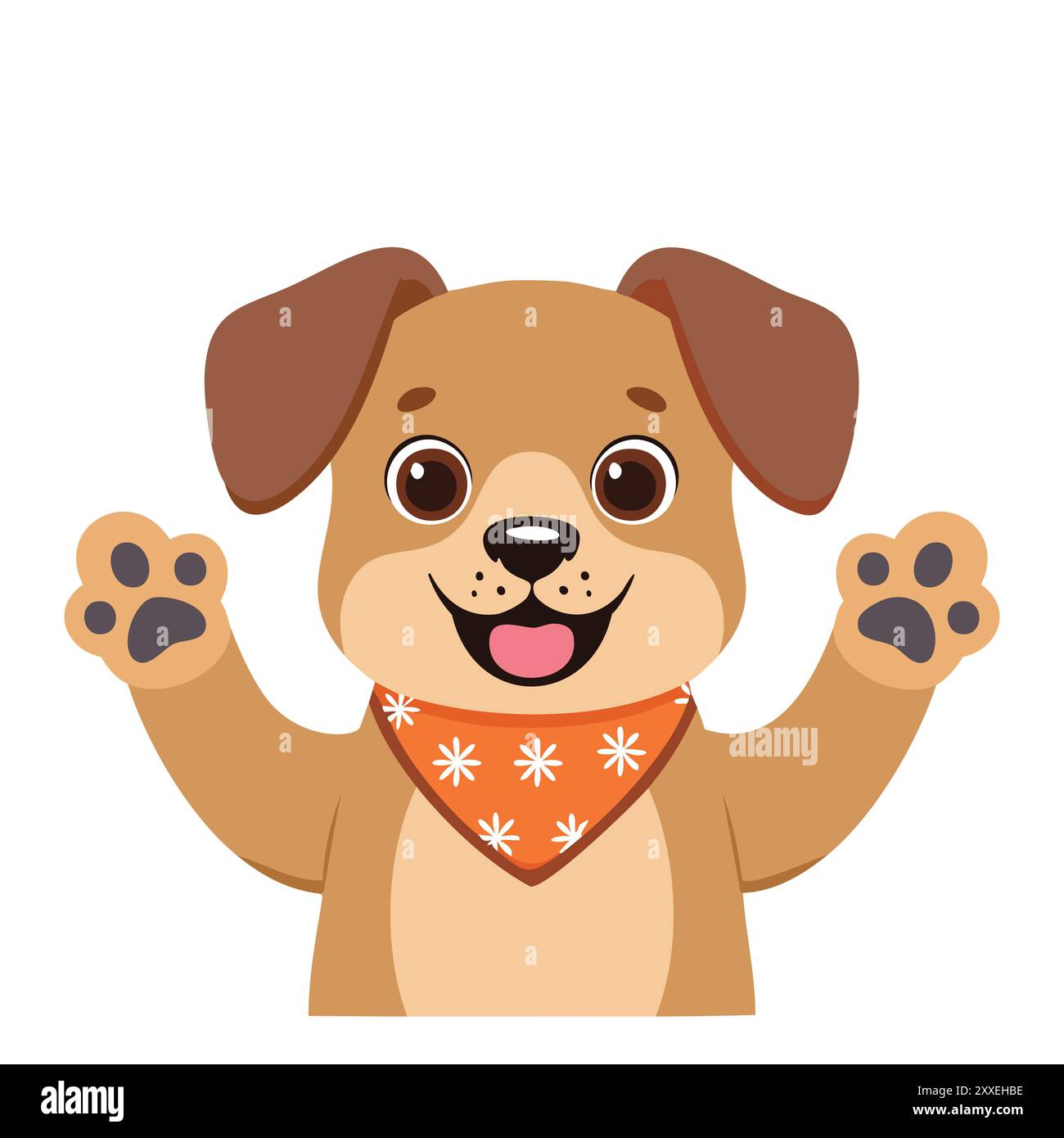 Happy cute large white Stock Vector Images - Alamy