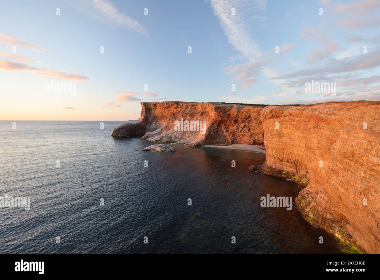 sunset on Boutte du Cap Park on the Port au Port peninsula ...