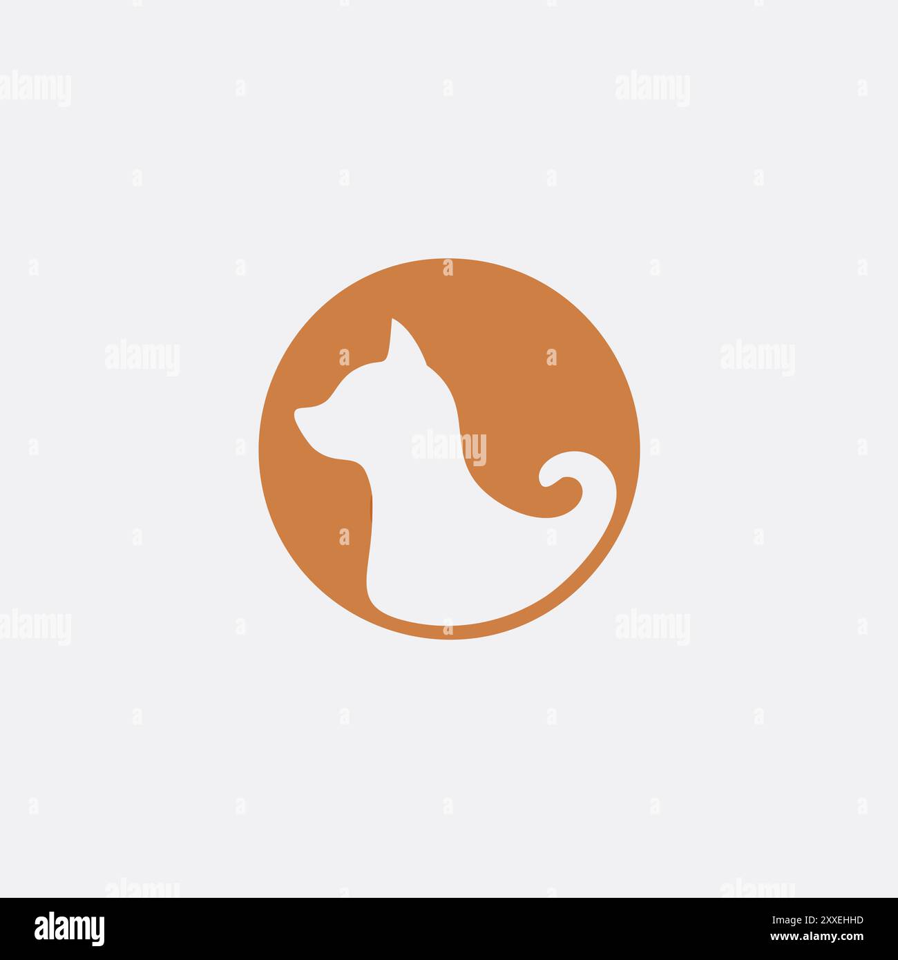 Minimalist dog logo Stock Vector Images - Alamy