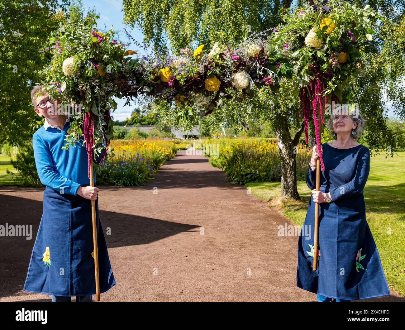 Amisfield walled garden, Haddington, East Lothian, Scotland, UK ...