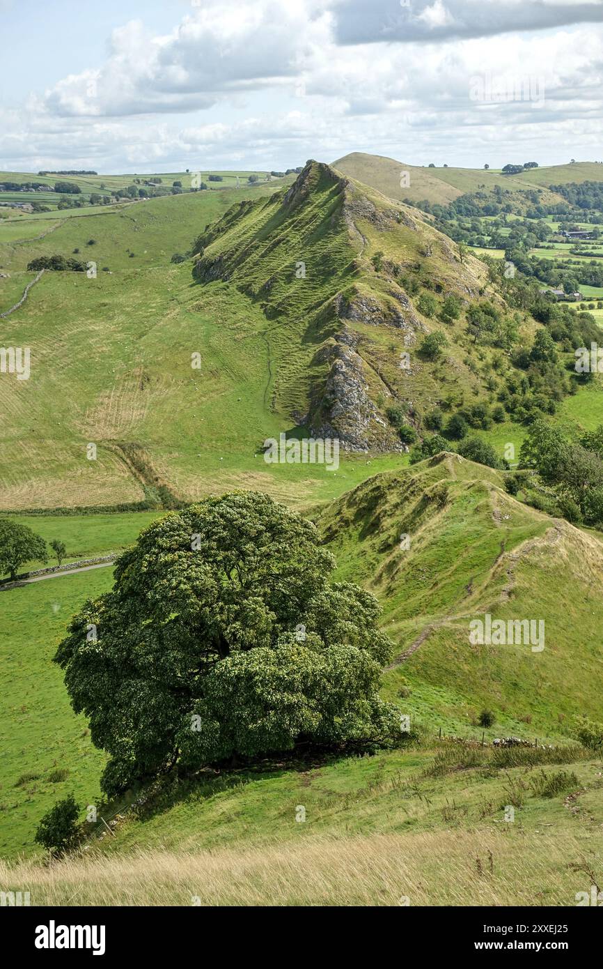 View of Parkhouse Hill from Chrome Hill, Derbyshire, Peak District. A ...