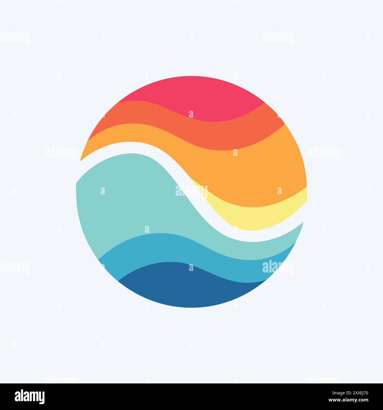 Abstract colorful circle logo design. Modern and stylish abstract logo ...