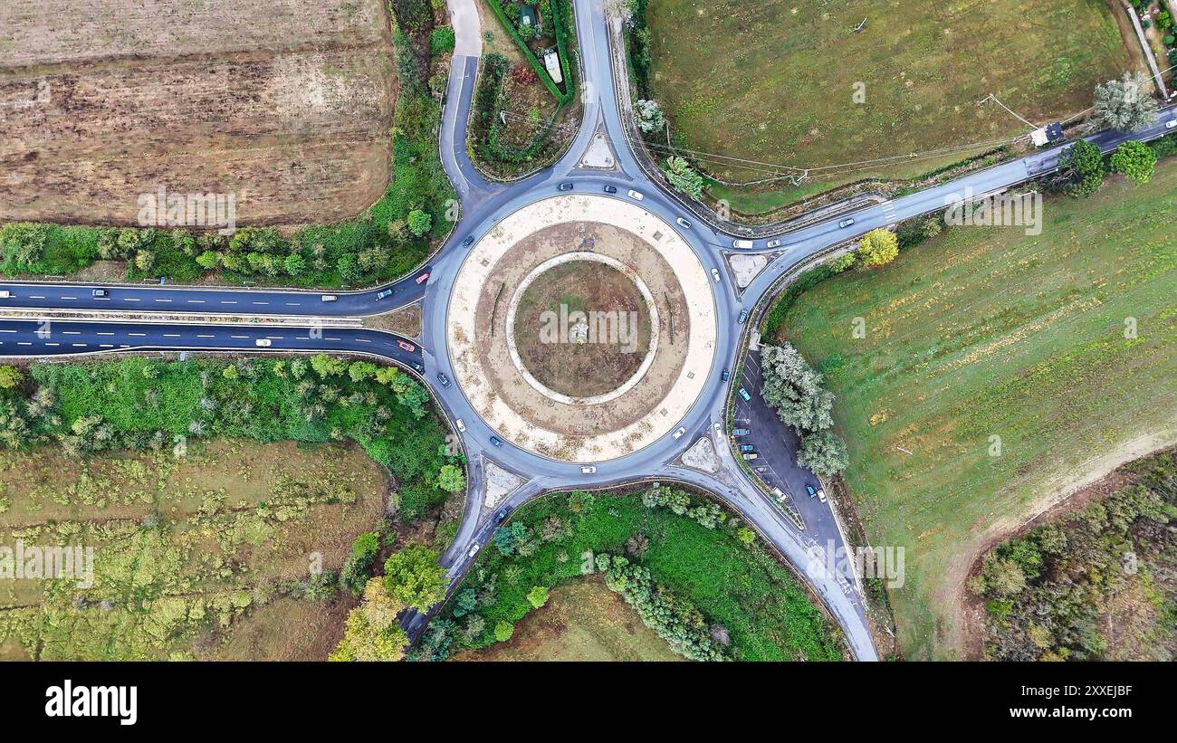 Aerial 4k footage asphalt road hi-res stock photography and images - Alamy