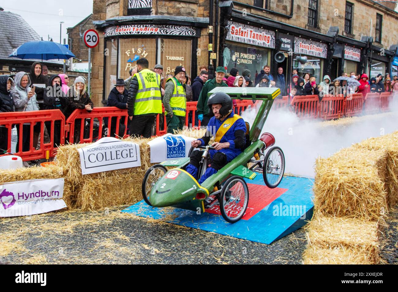 Accrington, UK 24 Aug 2024. Soapbox Challenge in the High street ...