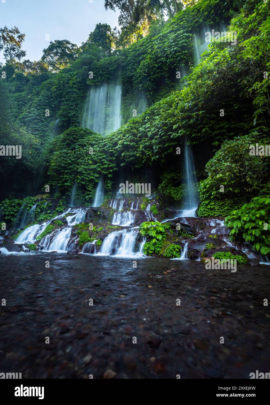 Benang Kelambu Waterfall, Lombok Indonesia Stock Photo - Alamy