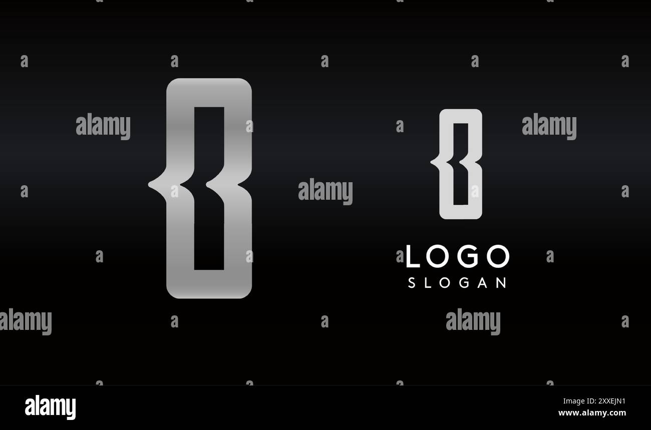 Stylized letter O with sharp, abstract cuts like bullet passing trail ...