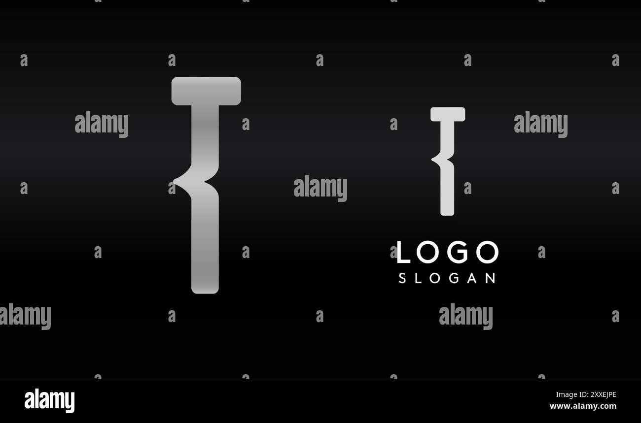 Stylized letter T with sharp, abstract cuts like bullet passing trail ...