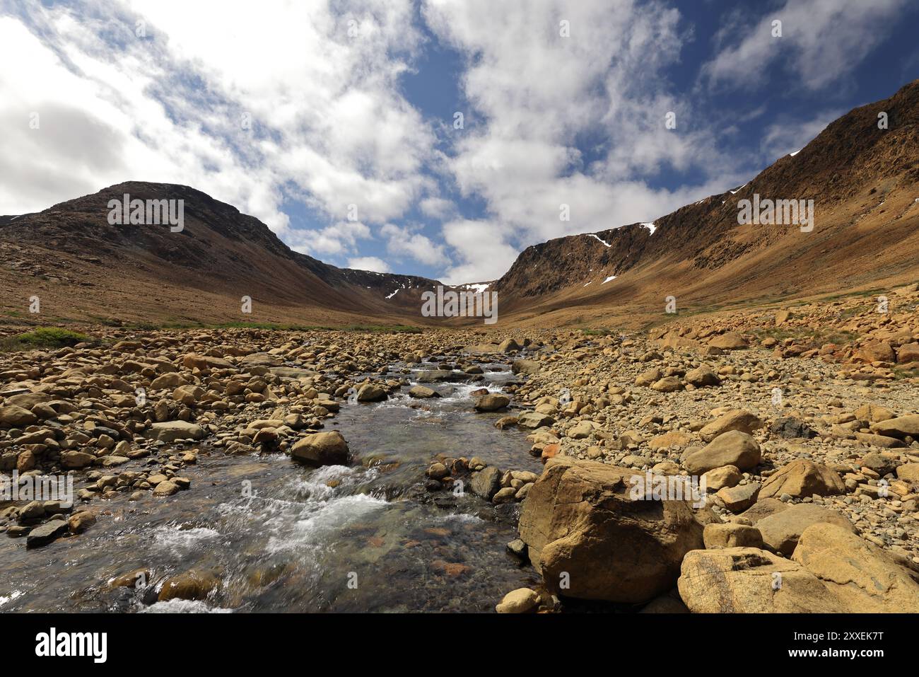 The Tablelands in Gros Morne National Park in Newfoundland Stock Photo ...