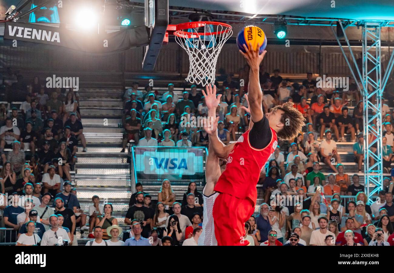 Vienna, Austria. 23rd Aug, 2024. VIENNA, AUSTRIA - AUGUST 23: Mens pool ...
