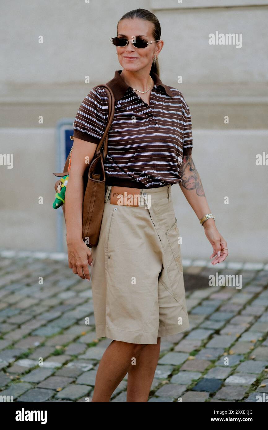 Copenhagen, Denmark. 24th Aug, 2024. Street style, Janka Polliani ...