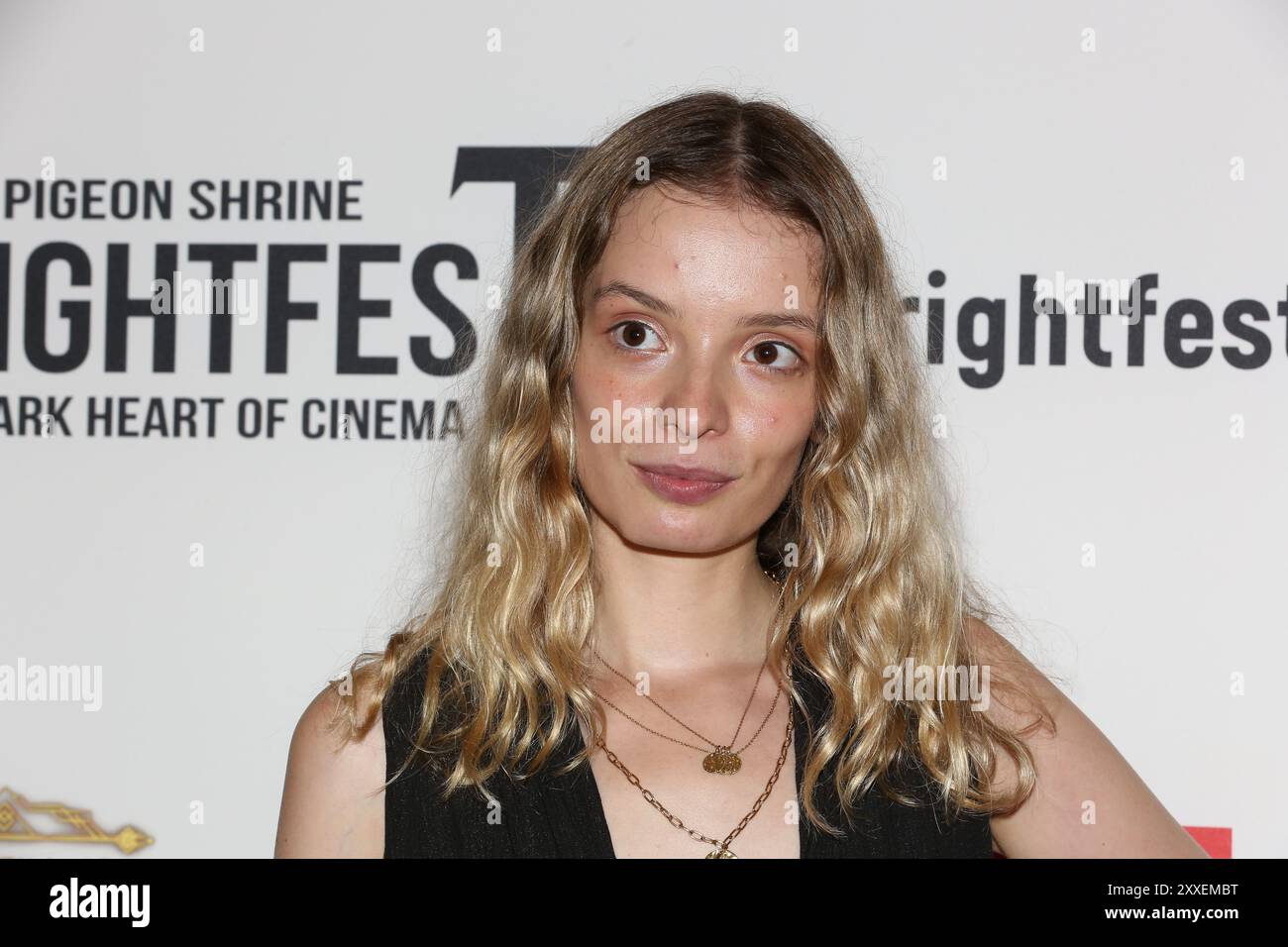 Lisa Delamar attends Survive premiere at FrightFest Film Festival held ...