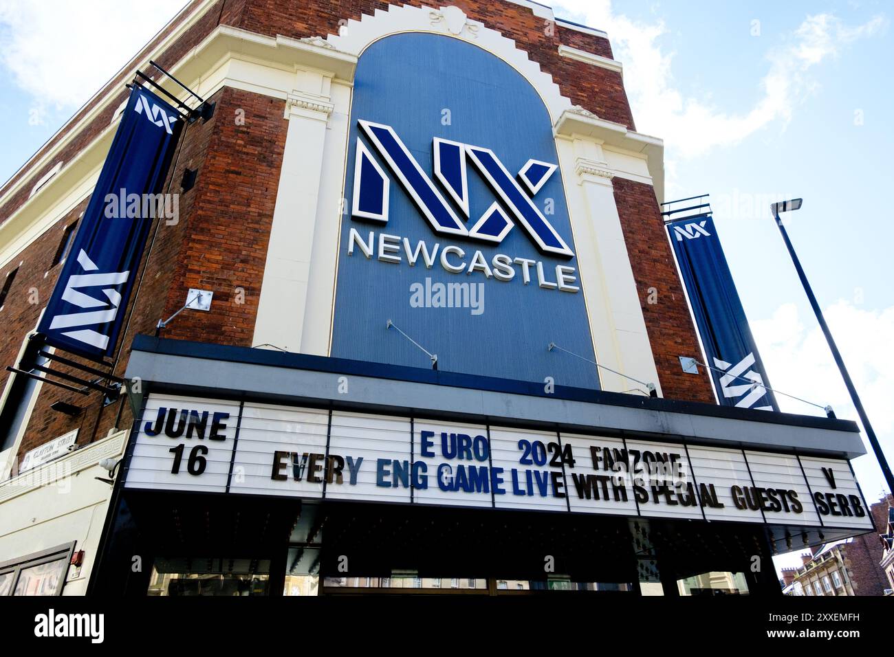 Newcastle UK: 8th June 2024: Exterior of the NX music venue in ...