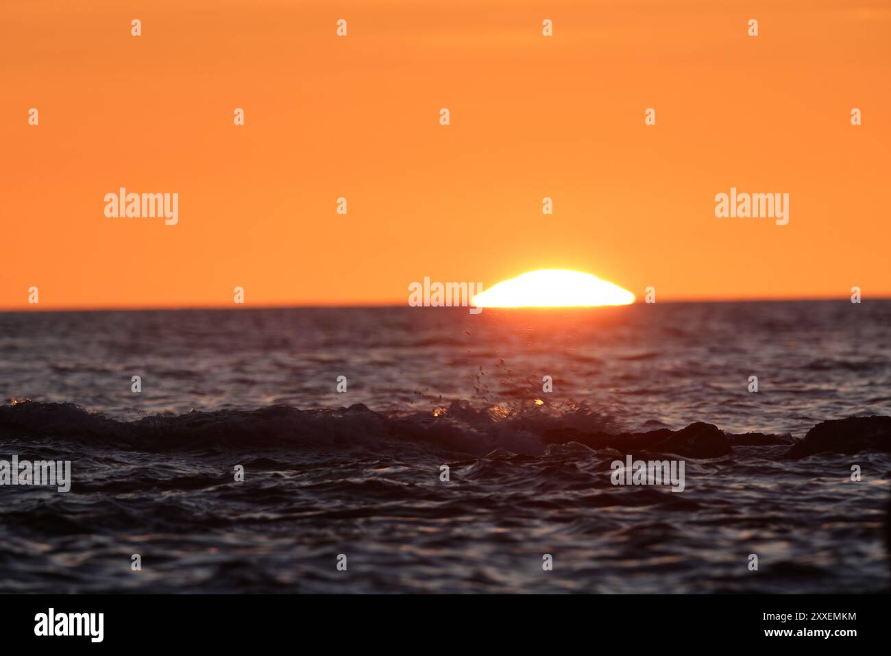 sunset in Trout River Bay Newfoundland Canada Stock Photo - Alamy