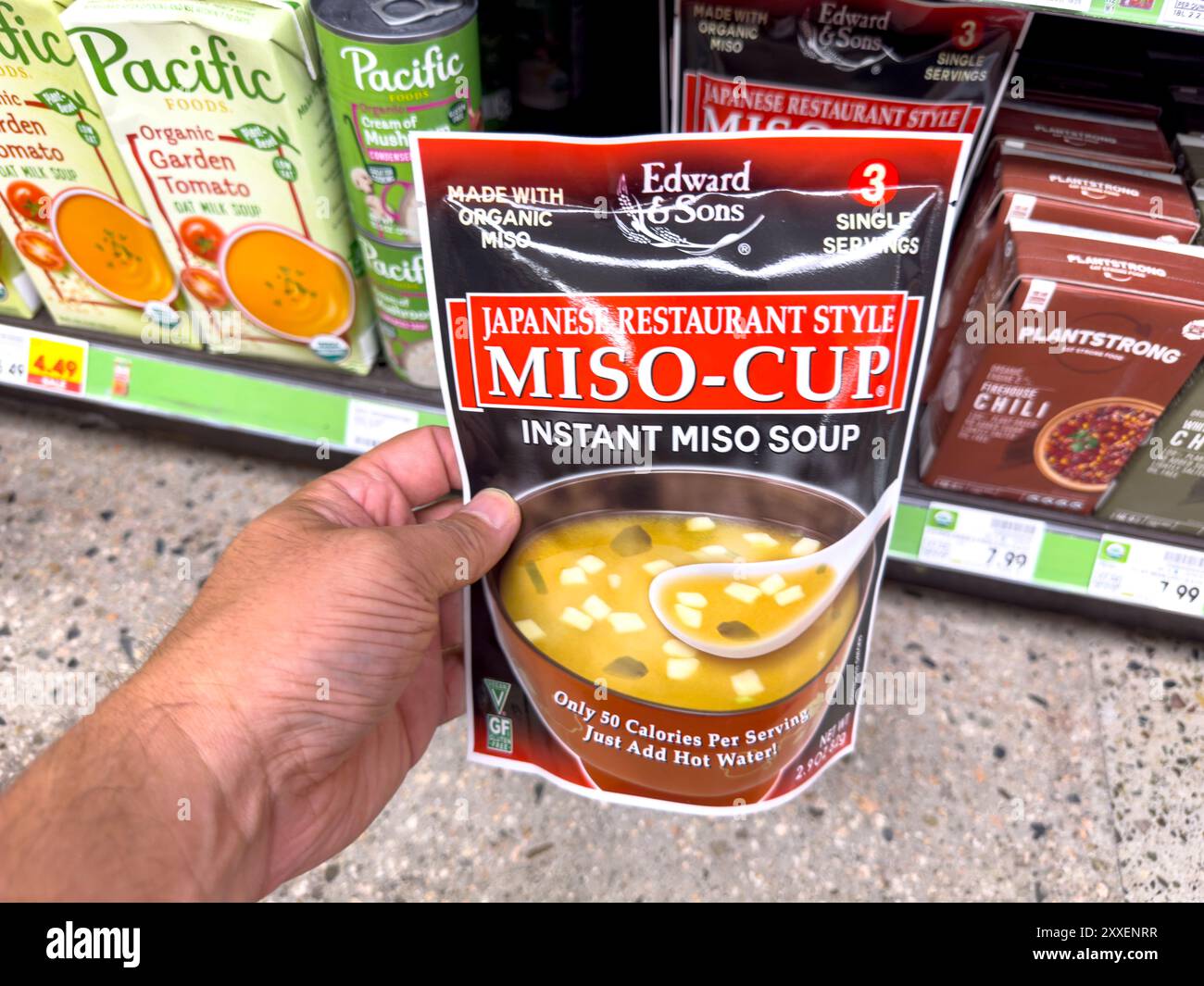 Los Angeles, California, United States - 04-14-2024: A view of a hand ...